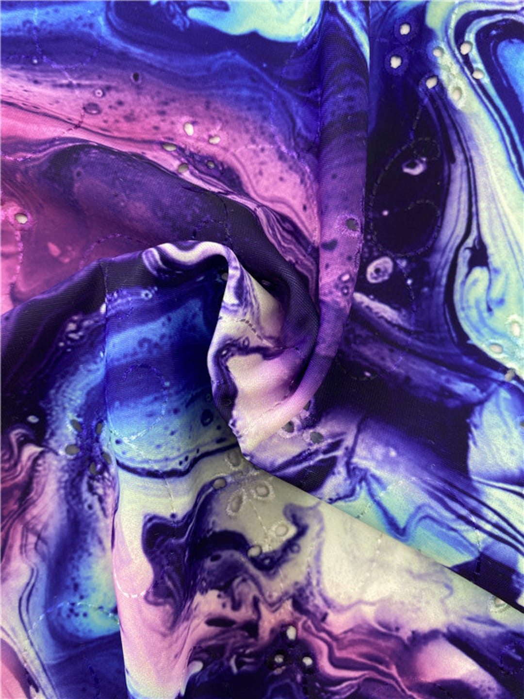 IMG9425 4 Stretch Way Embroidery Spandex Print Width 125CM - Etsy