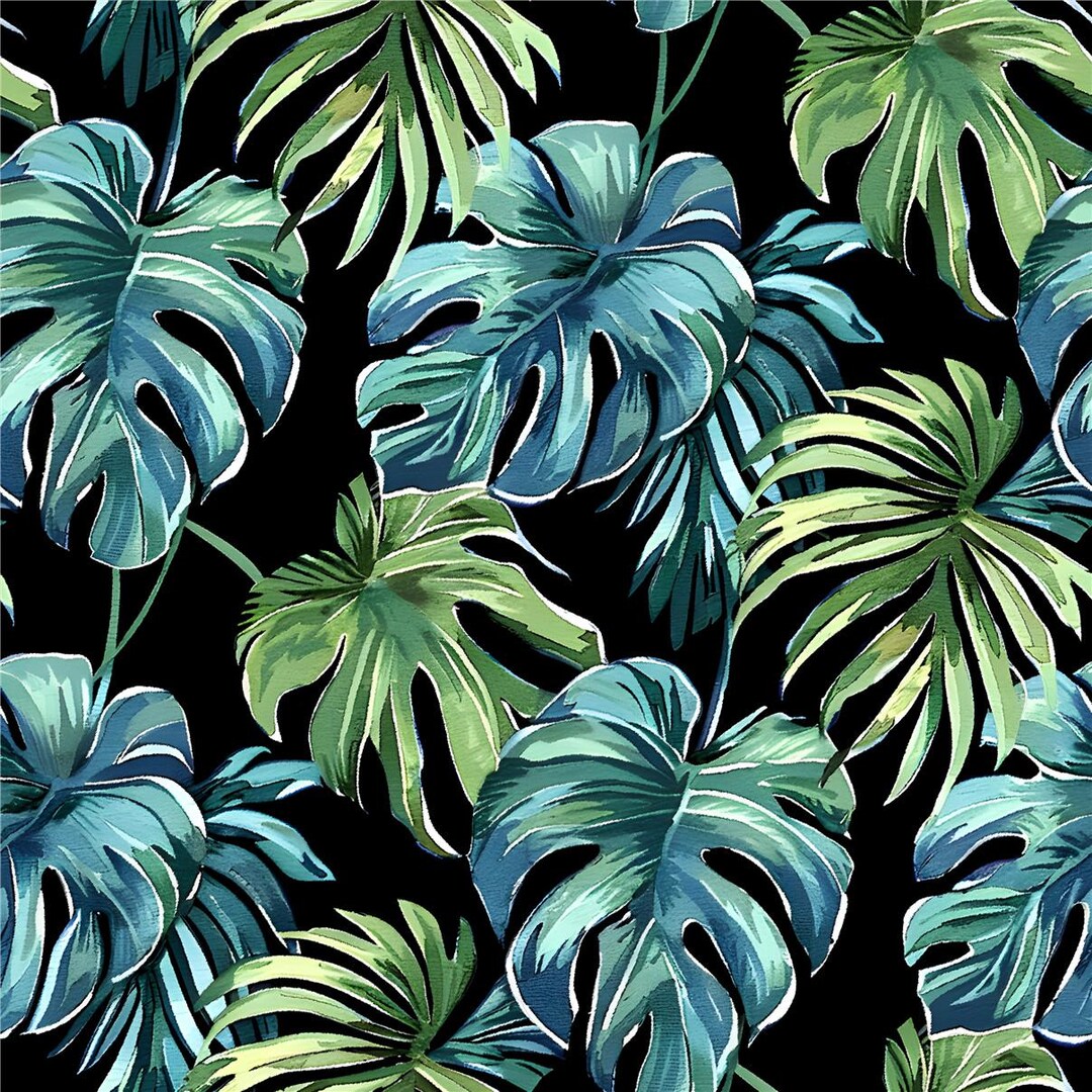 537# 4 Stretch Way Summer Tropical Fabric Print - Polyester Spandex ...