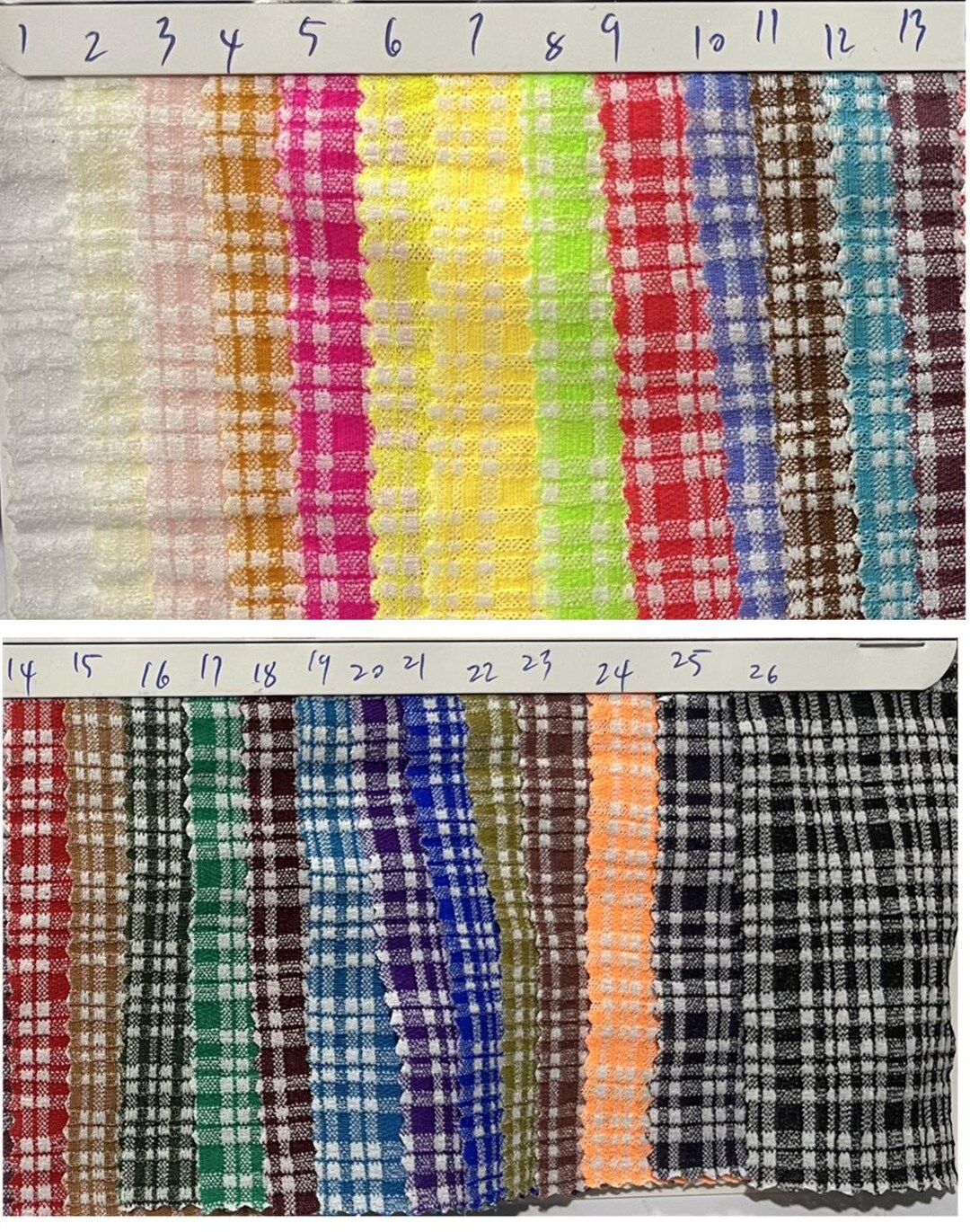 No Stretch Double Colors Grid Fabric 72polyester/28cotton 148gsm Idea ...