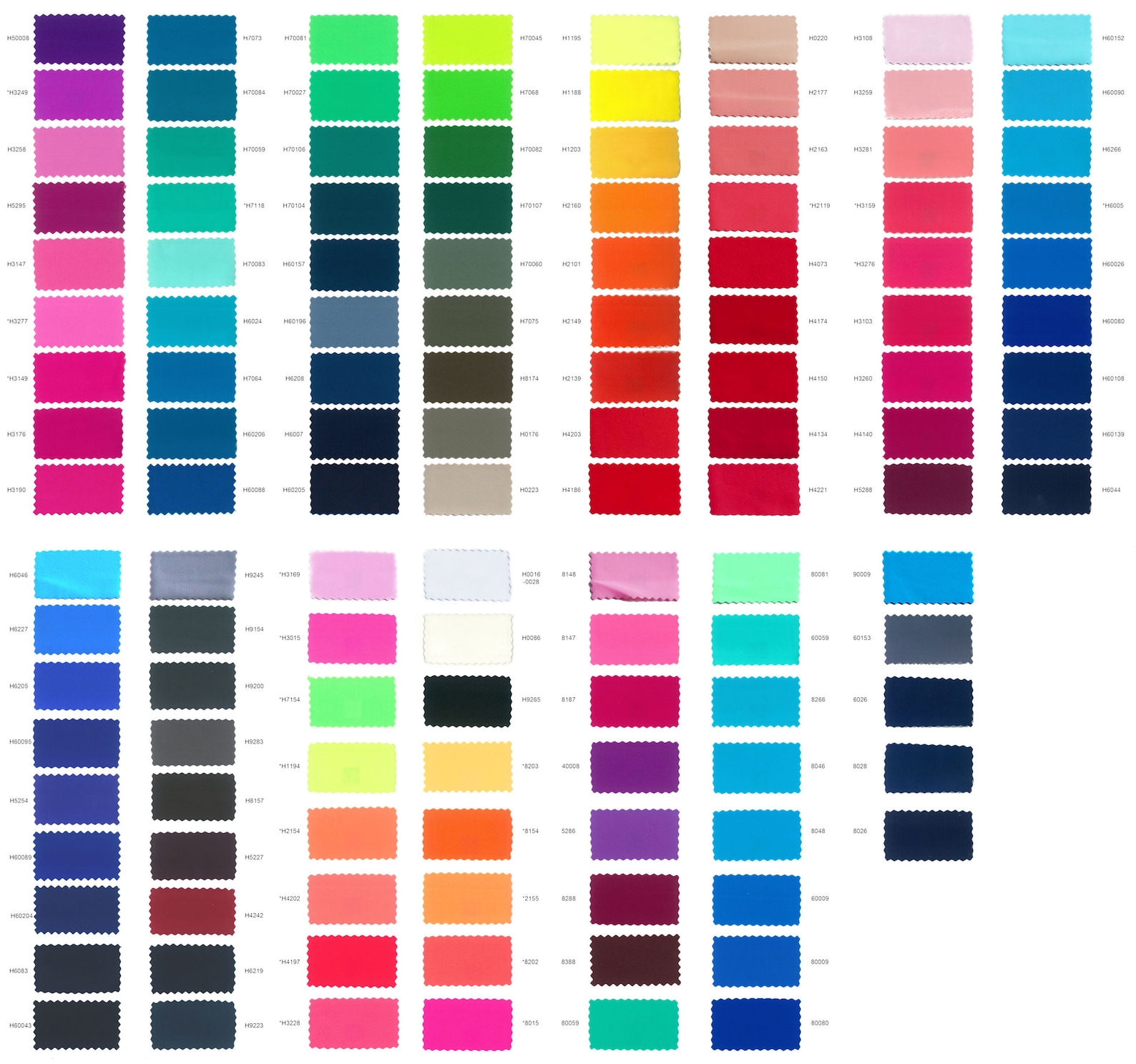 131 Colors 1-70 Colors 1 80nylon / 20spandex Matt Idea - Etsy