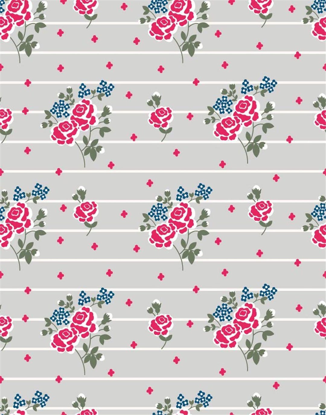 399# 4 Stretch Way Small Flower Print- Polyester Spandex Matt- Support ...