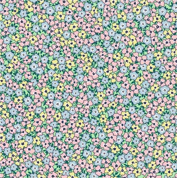 2906 4 Stretch Way Small Flower Print Polyester Spandex | Etsy