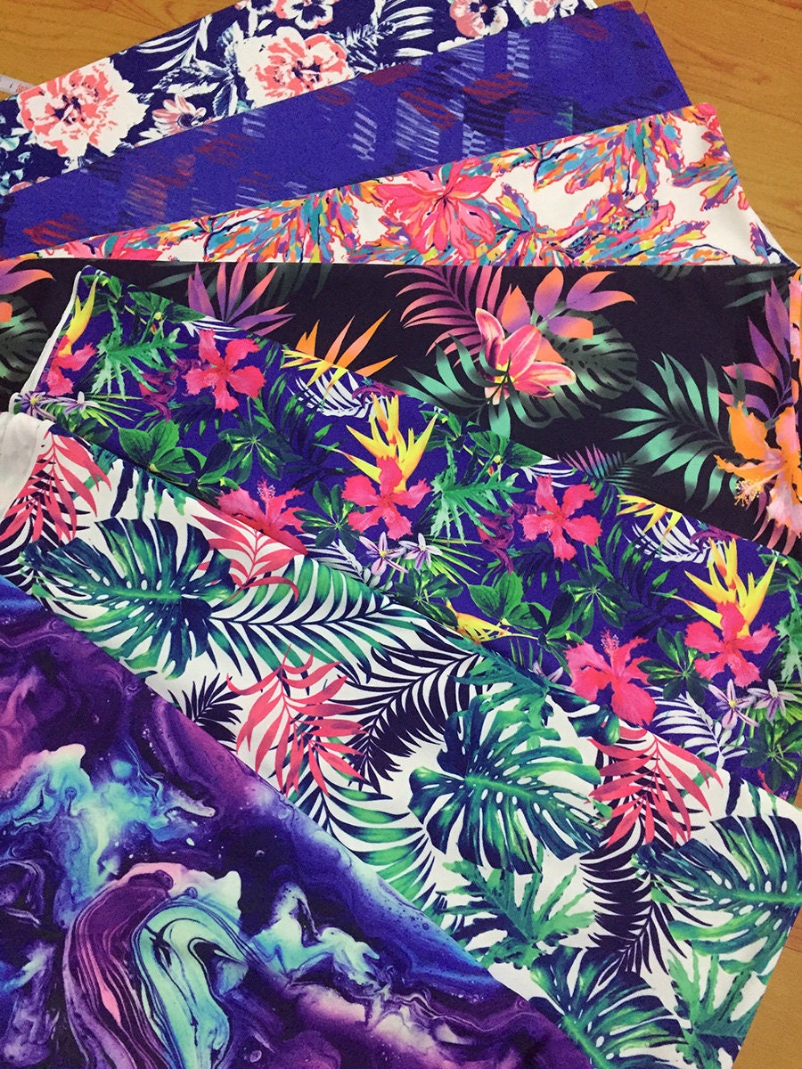 2973 4 Stretch Way Small Flower Print-polyester Spandex Matt | Etsy