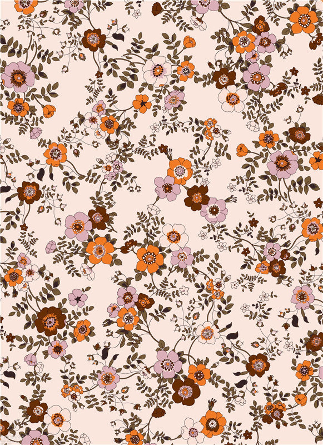 3071 4 Stretch Way Flower Print Polyester Spandex Matt Custom Your Own ...