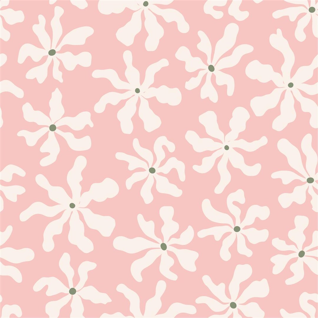 351# 4 Stretch Way Watercolor Flower Print- Polyester Spandex Matt ...