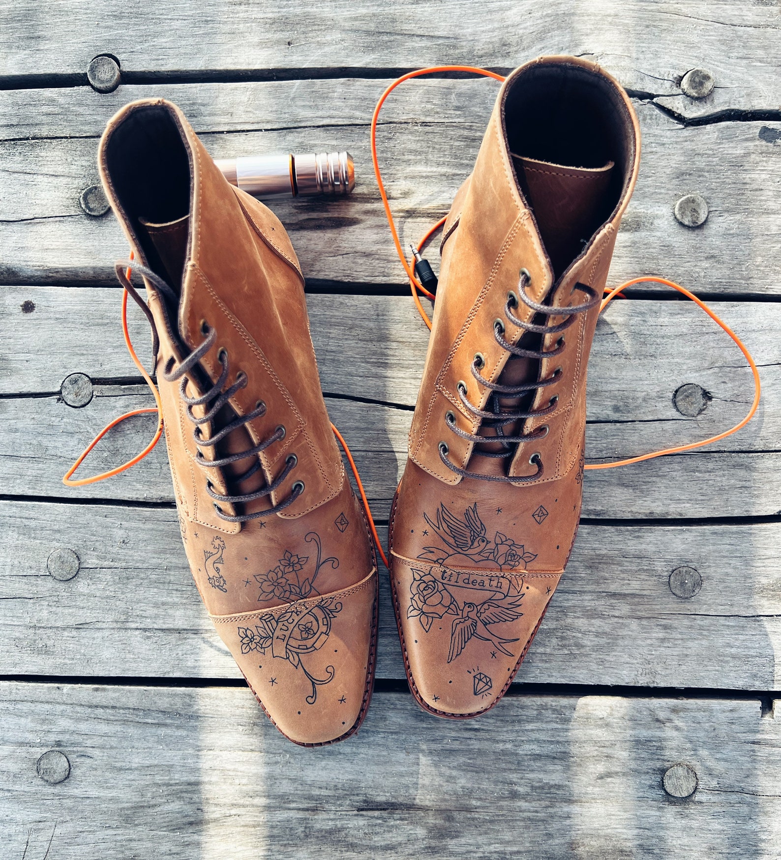 Custom Shoes. Leather Boots Sneakers Painted Men & Woman - Etsy