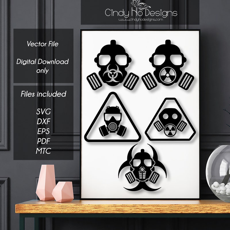 Gas Mask Svg - Etsy