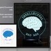 Intellectual Bad Ass Brain LED Lamp Plate - Perfect for Trophies ...