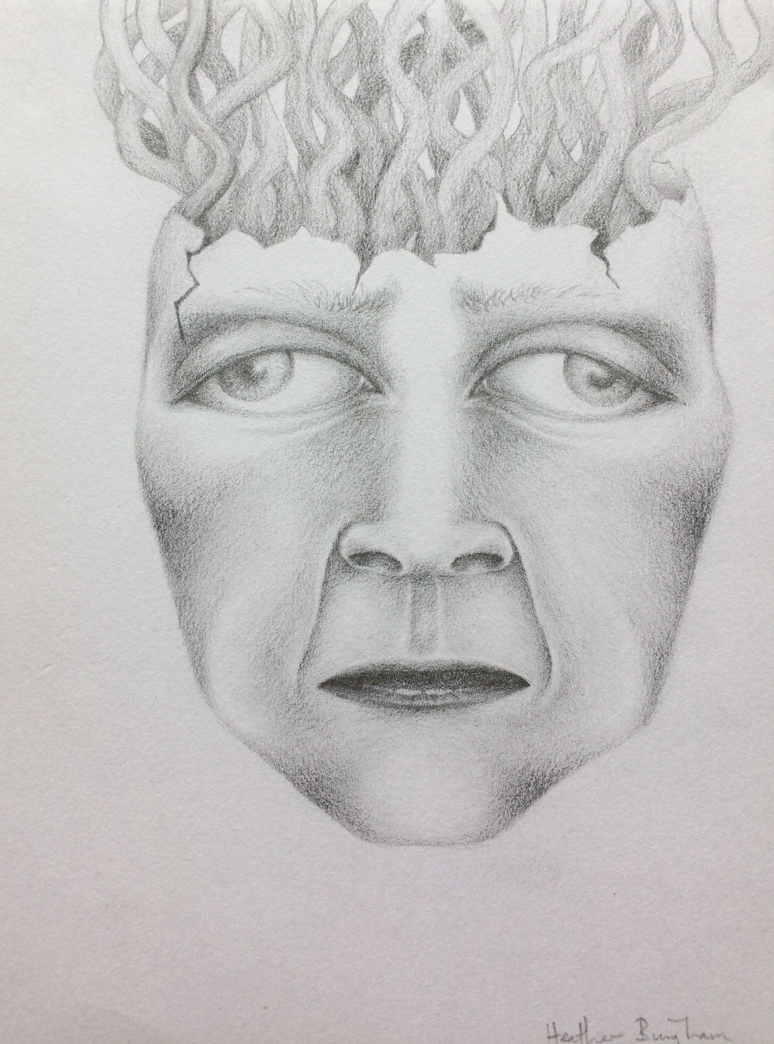 Untitled 3: Framed Graphite Drawing - Etsy