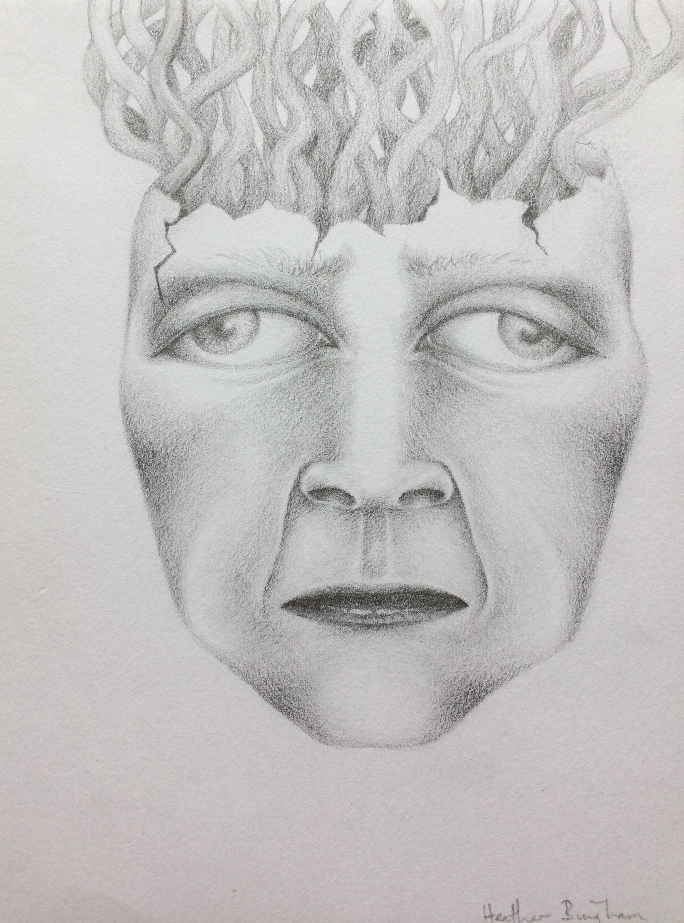 Untitled 3: Framed Graphite Drawing - Etsy