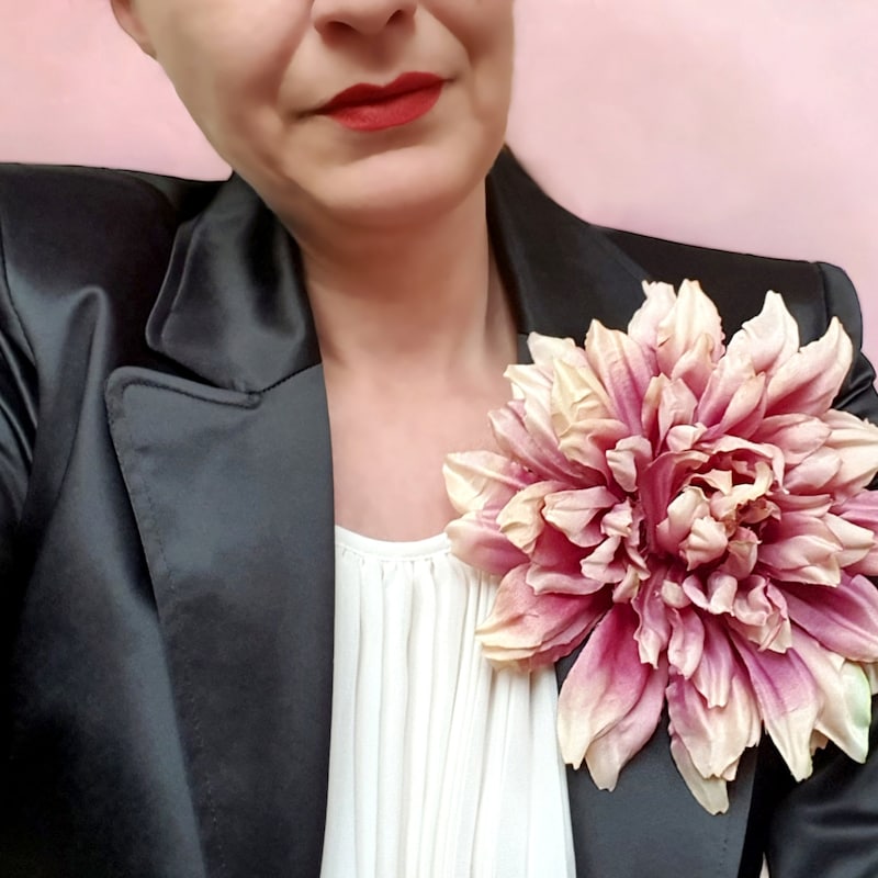 Extra Large Flower Shoulder Brooch - Etsy