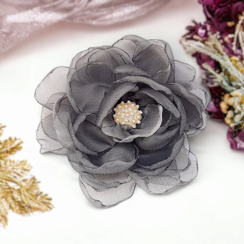 Gray Flowers - Etsy