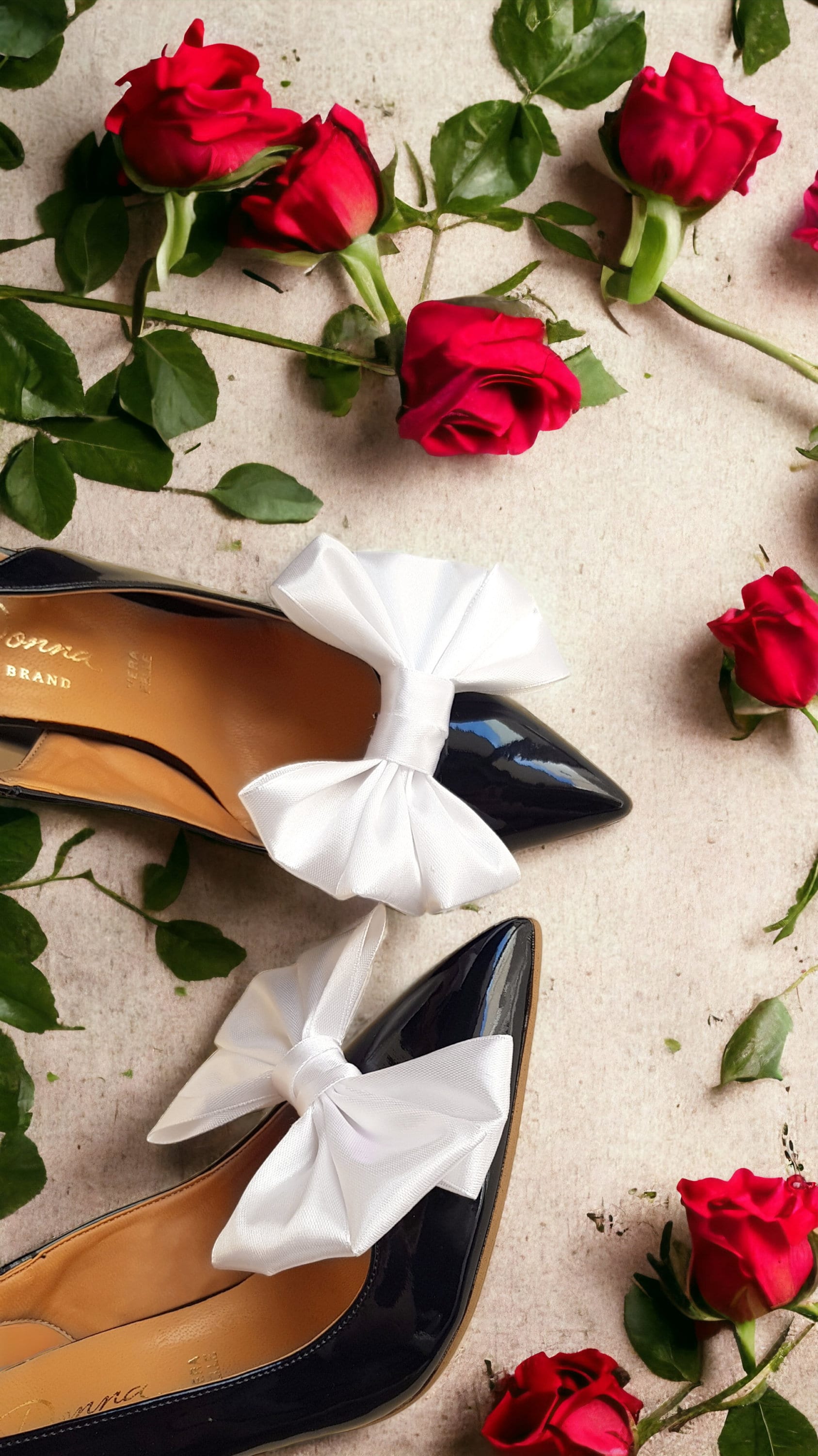 Bow Shoe Clips, White Shoe Clips, Shoe Accessories, Bridal Shoe Clips ...