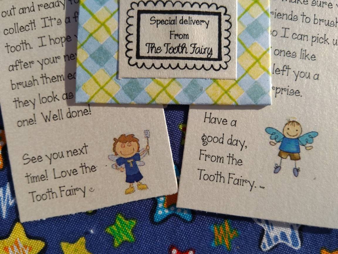 Tooth Fairy Letter Kits no Wand/glitter Postage Friendly - Etsy