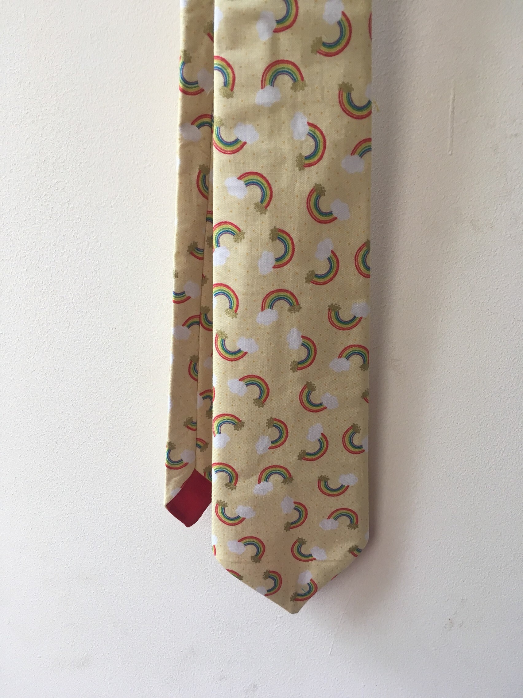 Rainbow Tie Rainbow Print Rainbow Gift Rainbow Wedding - Etsy