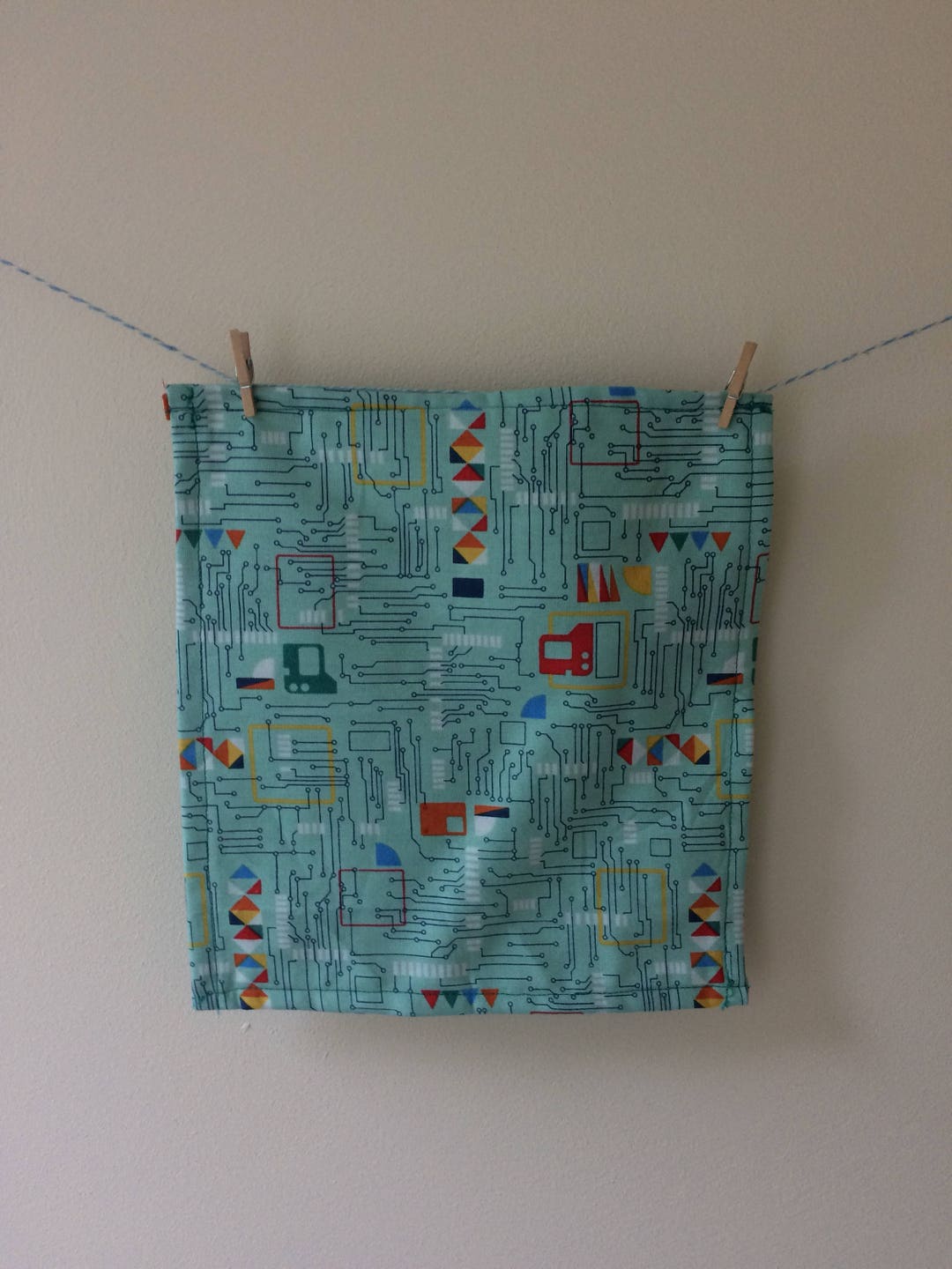 Circuit Board Pocket Square, Circuit Board Print, Circuit Board Gift ...