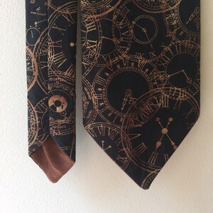 Steampunk Tie, Clock Face Tie, Steampunk Print, Steampunk Gift, Men's ...