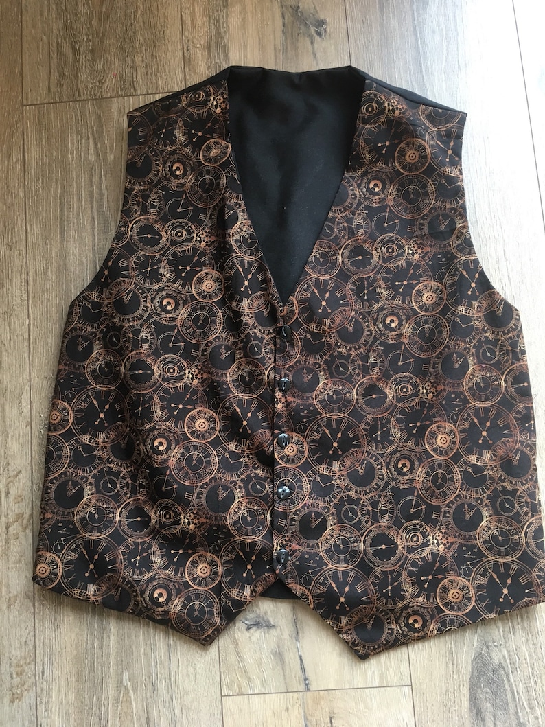 Steampunk Waistcoat, Steampunk Vest, Steampunk Print, Steampunk Gift ...