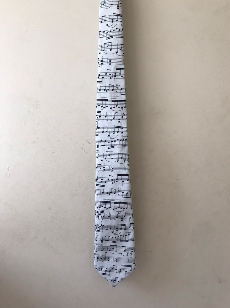 Buy Music Tie, Music Print, Music Gift, Music Print Tie, Musician Gift ...