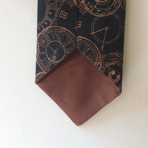 Steampunk Tie, Clock Face Tie, Steampunk Print, Steampunk Gift, Men's ...