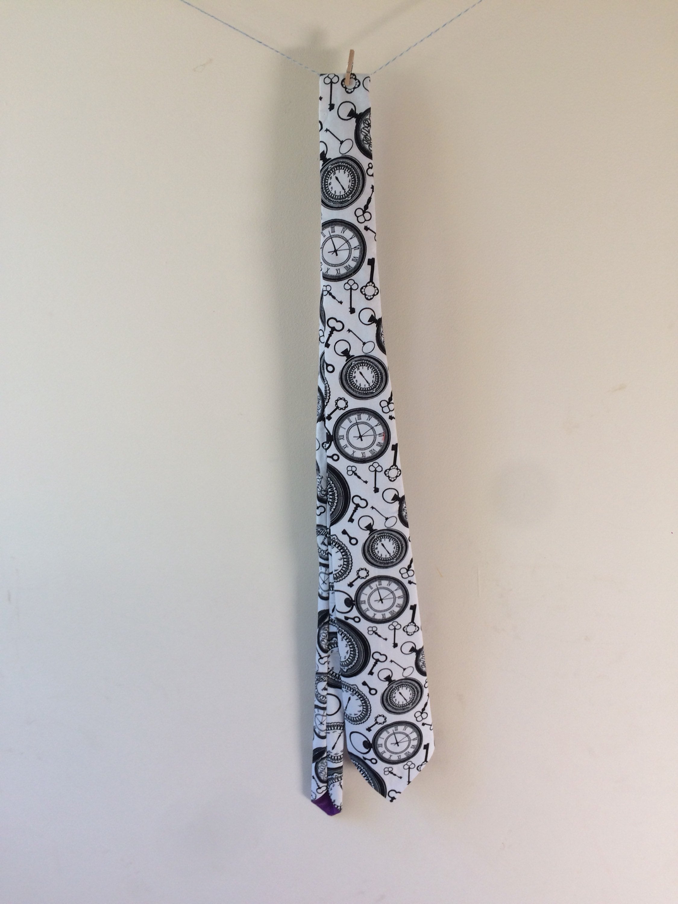 Clock Face Tie, Steampunk Tie, Steampunk Print, Steampunk Gift, Men's ...