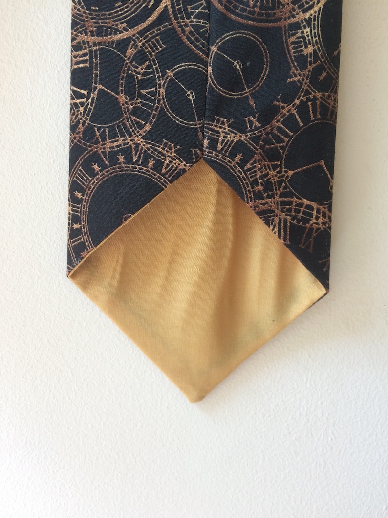 Steampunk Tie, Clock Face Tie, Steampunk Print, Steampunk Gift, Men's ...