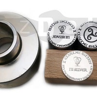 Custom Coin Die for Coin Minting, Coin Stamp Die Personalized Round ...