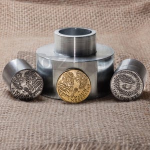 Custom Coin Die for Coin Minting, Coin Stamp Die Personalized Round ...