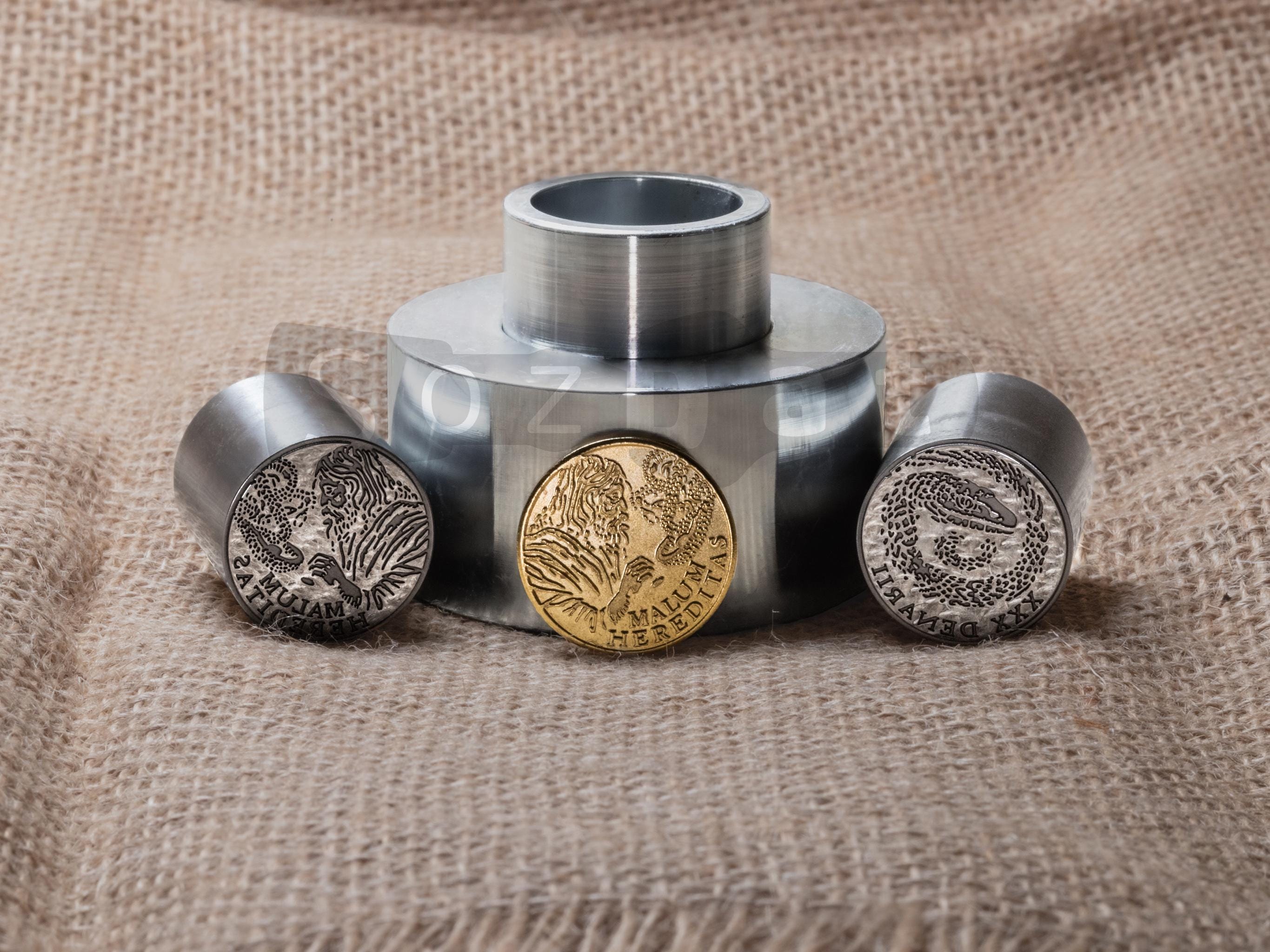 Custom Coin Die for Coin Minting, Coin Stamp Die Personalized Round ...