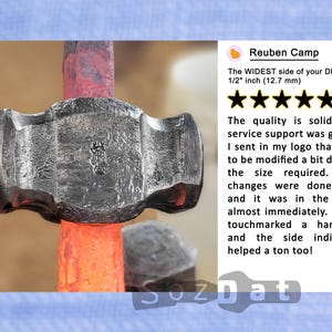 Custom Blacksmith Touchmark Stamp Custom Steel Hand Stamp Stainless ...