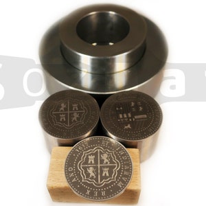 Custom Coin Die for Coin Minting, Coin Stamp Die Personalized Round ...