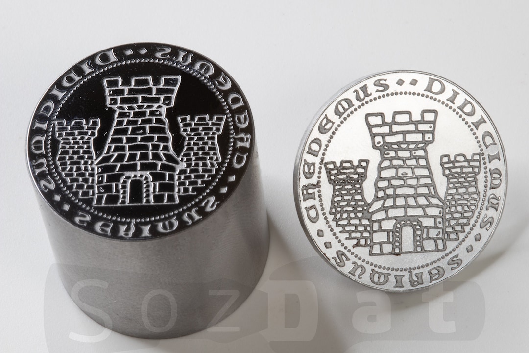Custom Coin Die for Coin Minting, Coin Stamp Die Personalized Round ...