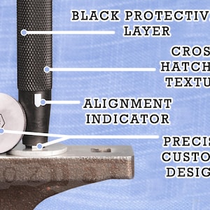 Custom Blacksmith Touchmark Stamp Custom Steel Hand Stamp Stainless ...