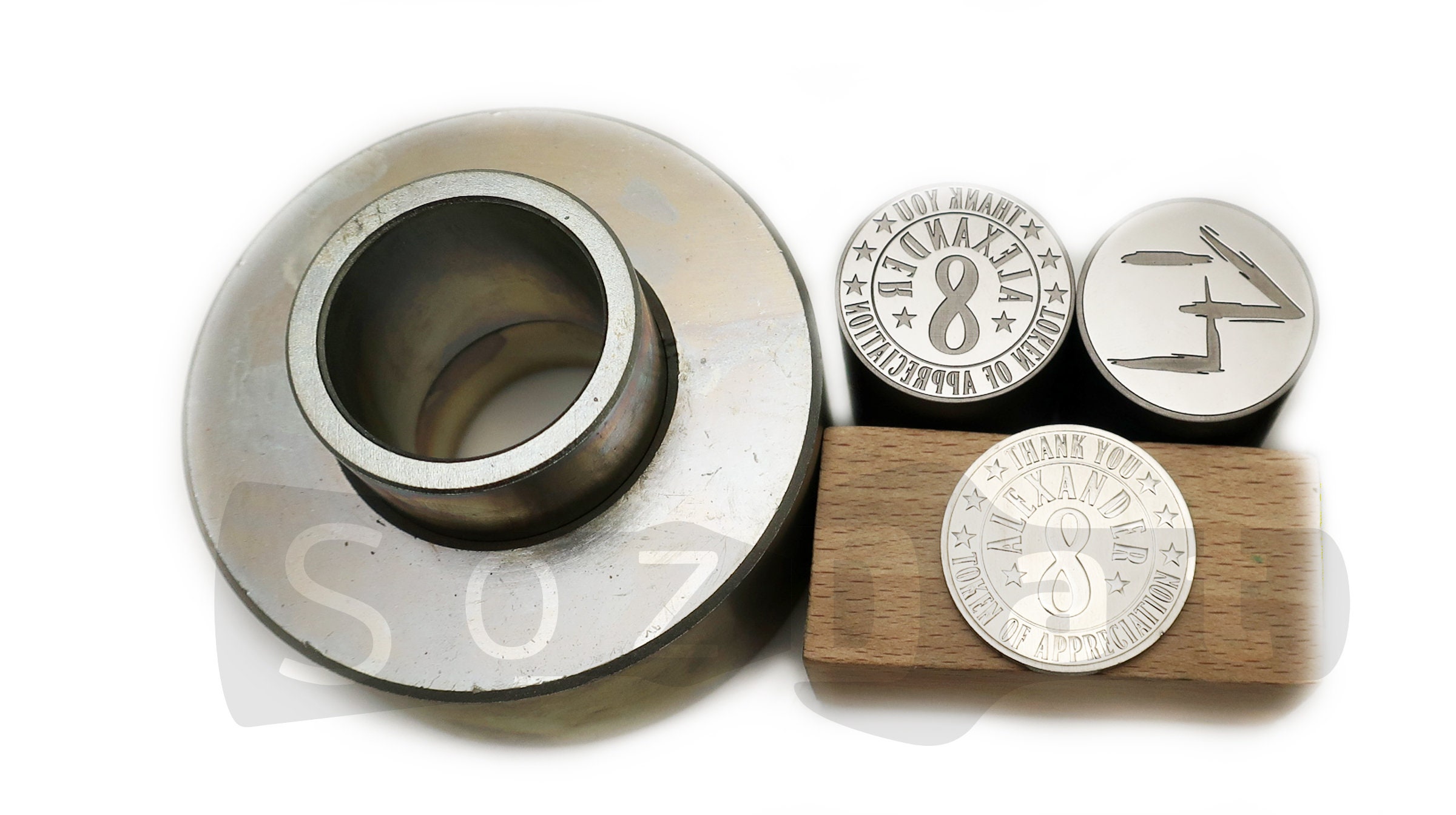 Custom Coin Dies for Coin Minting With Retaining Collar Ring, Coin ...