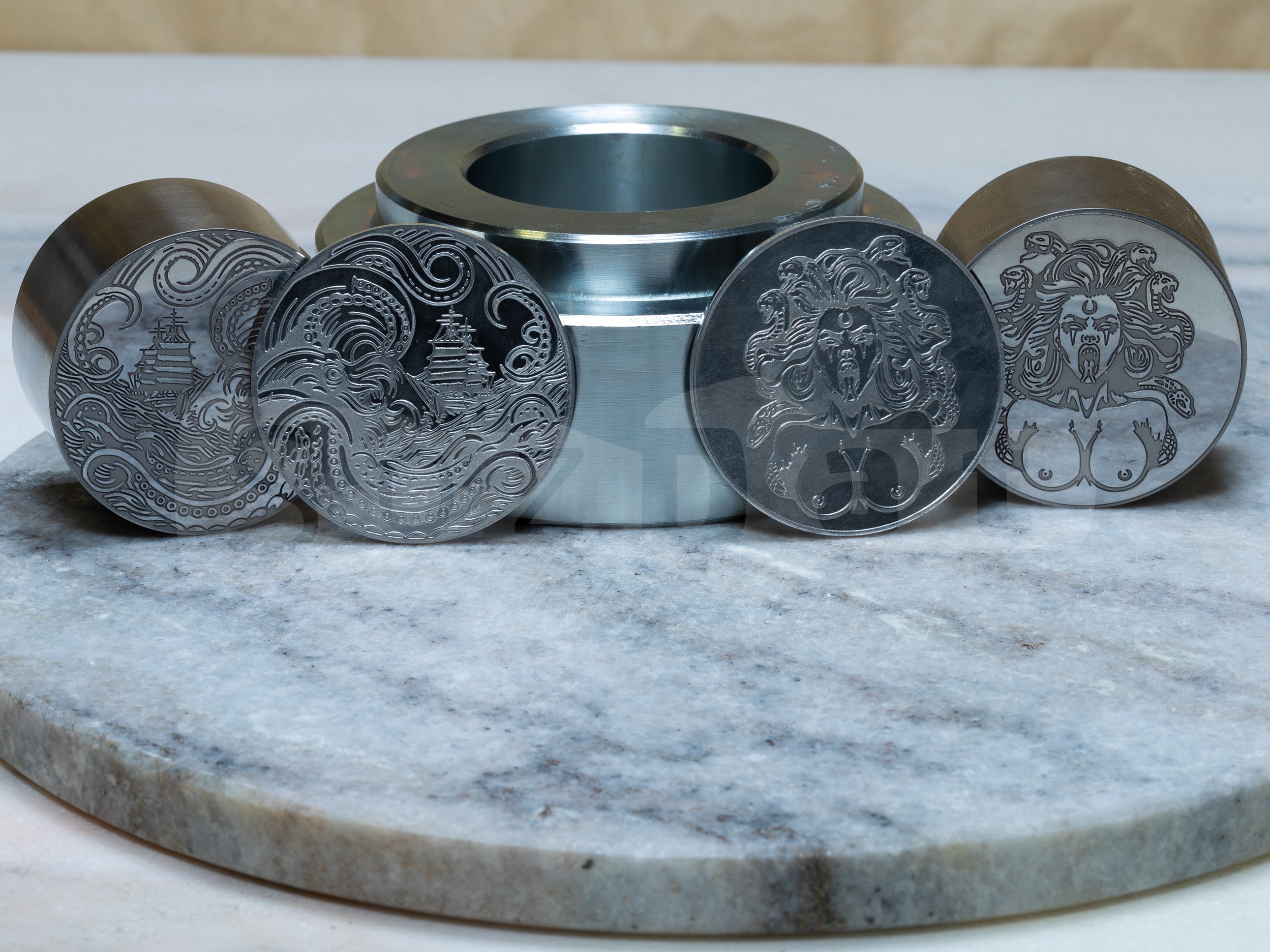Custom Coin Die for Coin Minting, Coin Stamp Die Personalized Round ...