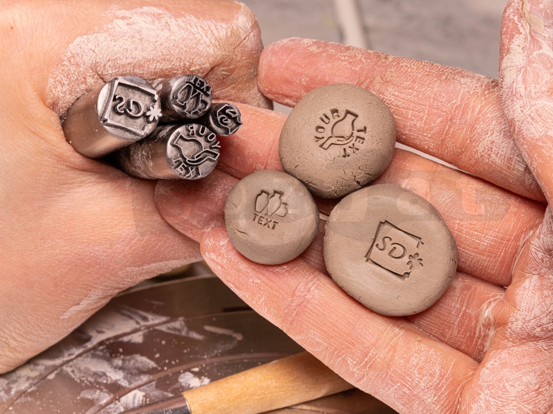 Custom Pottery Stamp Makers Mark Stamp for Clay Ceramic Logo Stamp ...