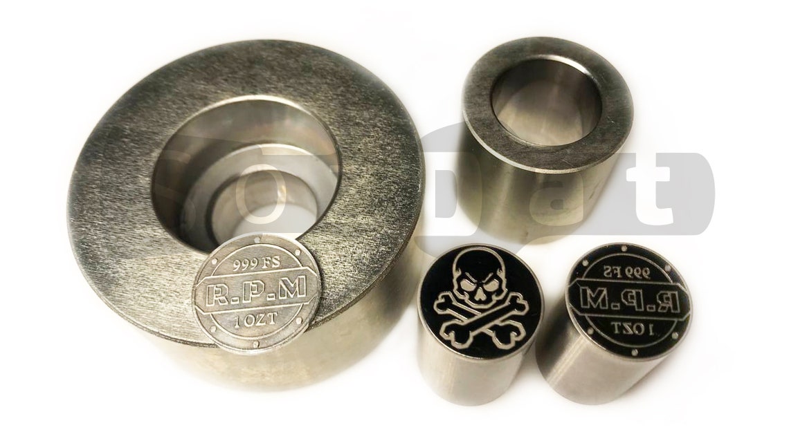 Custom Coin Dies for Coin Minting With Retaining Collar Ring, Coin ...