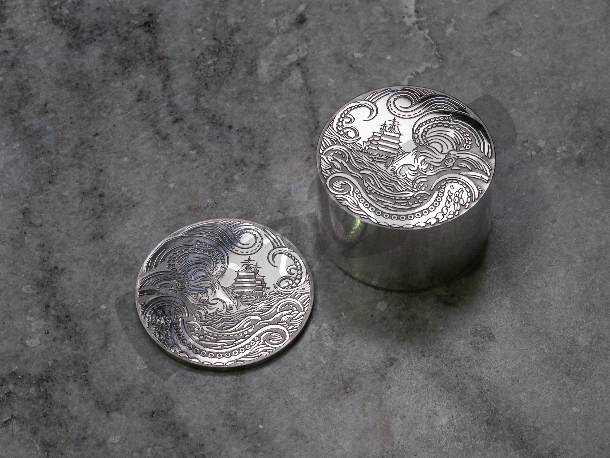 Custom Coin Dies for Coin Minting With Retaining Collar Ring, Coin ...
