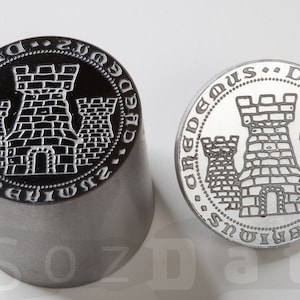 Custom Coin Die for Coin Minting, Coin Stamp Die Personalized Round ...