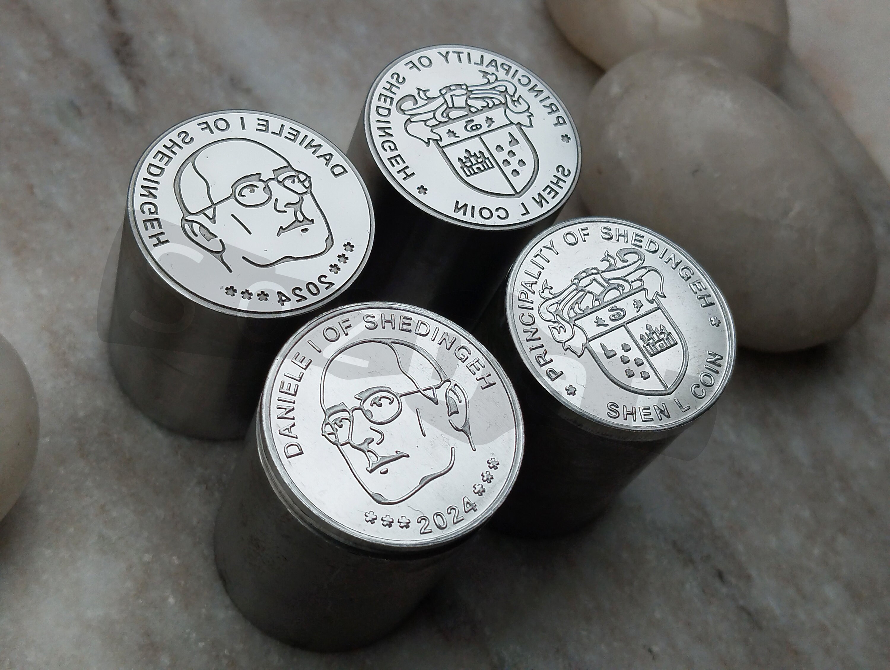 Custom Coin Die for Coin Minting, Coin Stamp Die Personalized Round ...