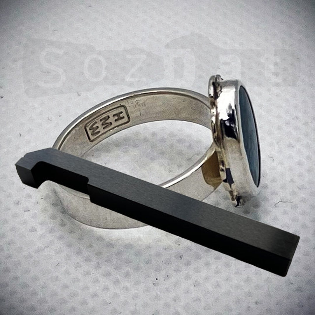 Custom Metal Stamp Ring Bent Shank Hallmark Stamps Swan Neck Stamp ...