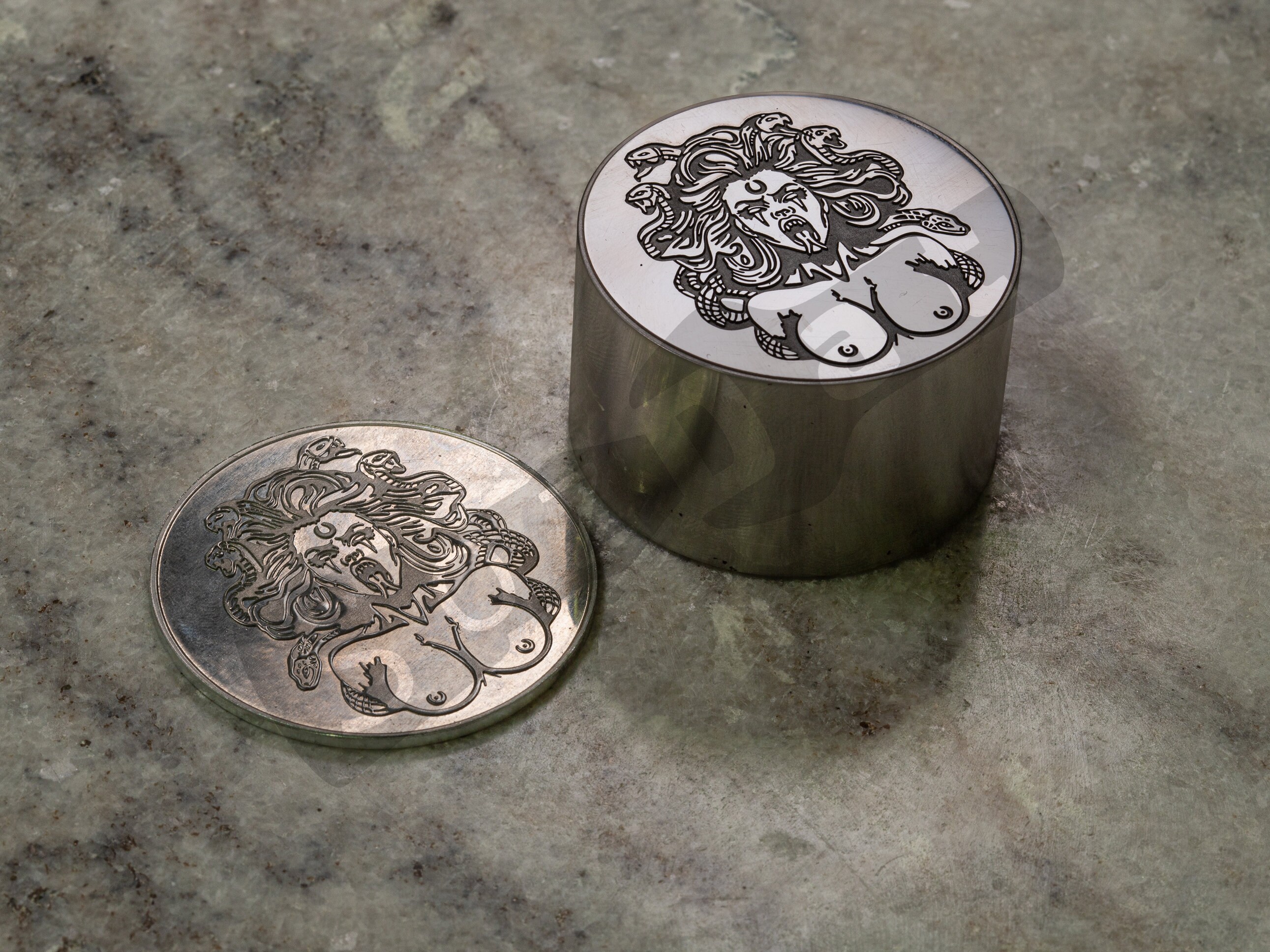 Custom Coin Die for Coin Minting, Coin Stamp Die Personalized Round ...