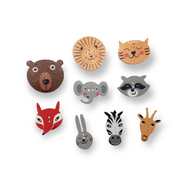 Zoo Buttons - Etsy