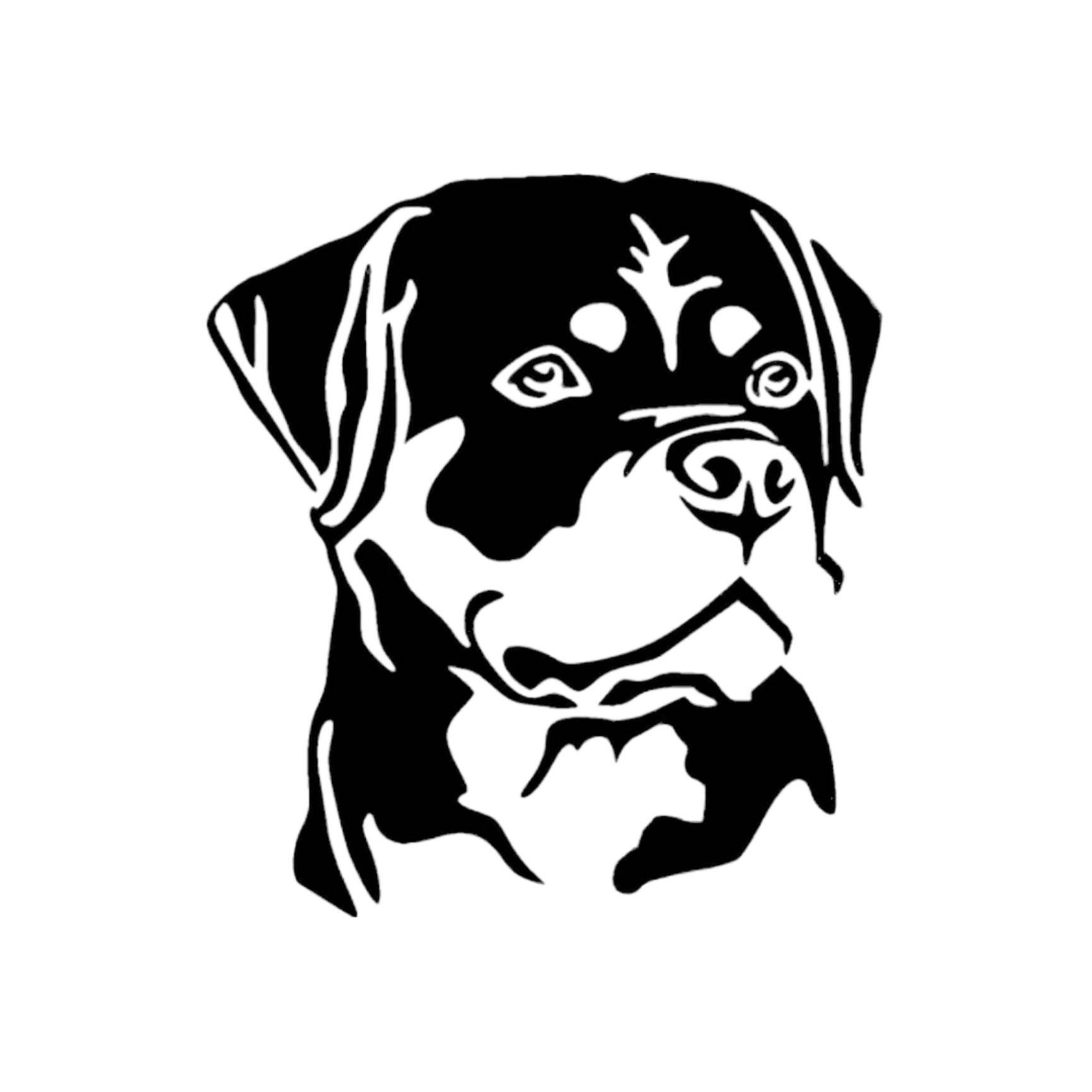 Dog Rottweiler Ironing Picture Application Press Patch Plott for Shirt ...