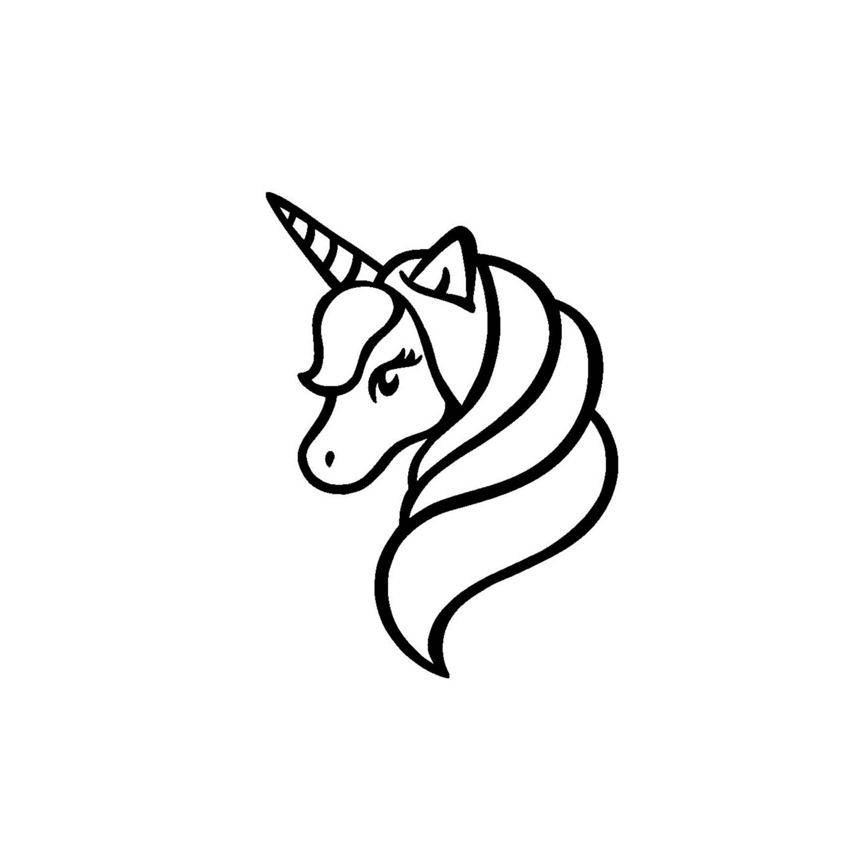 Einhorn Unikorn - Bügelbild Applikation Aufbügler Bügelapplikation für ...