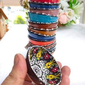 Colorful Pattern Hand-embroidered Ceramic Bowl. Bulk Gift for Wedding ...
