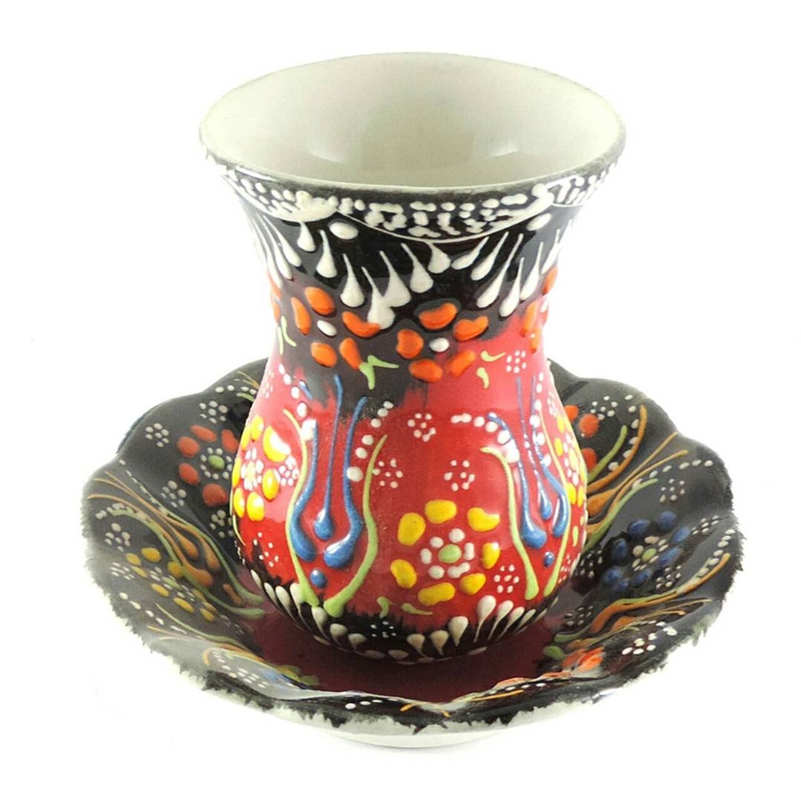 Patterned Ceramic Tea Cup 6's Set | Etsy