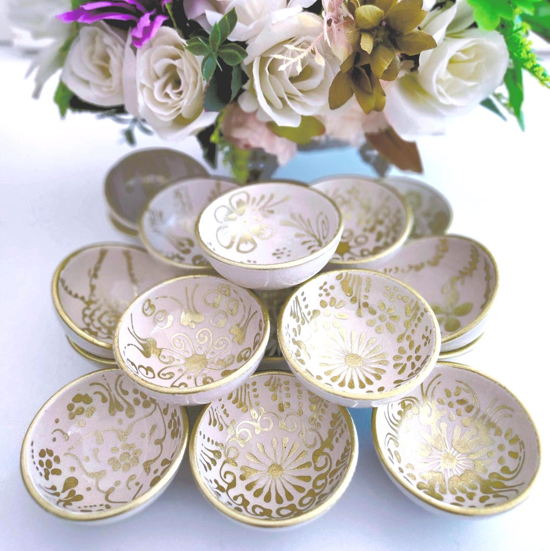 Wedding Gift Ceramic Hand Embroidered Decorated Bowls Bulk Sale - Etsy UK