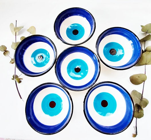 Evil Eye Ceramic Bowl 4.72 '' Inch Size Jewelery | Etsy