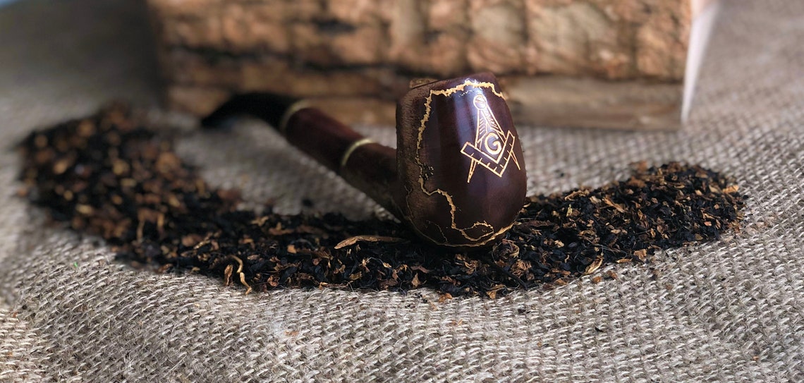 Freemason Gifts Masonic Tobacco Pipe Wooden Pipe - Etsy